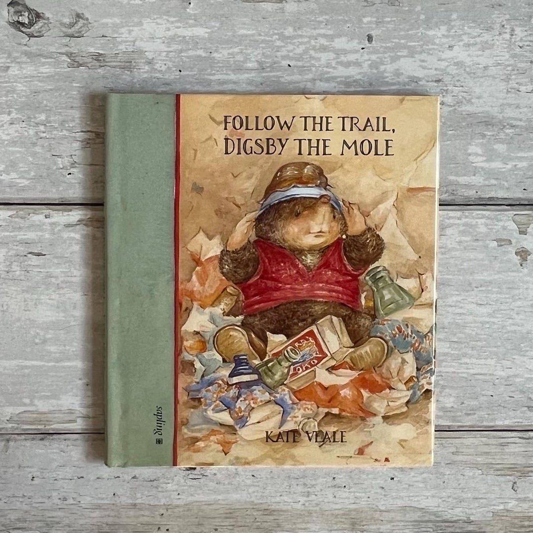 Follow the Trail, Digsby the Mole Kate Veale 1996 - Etsy