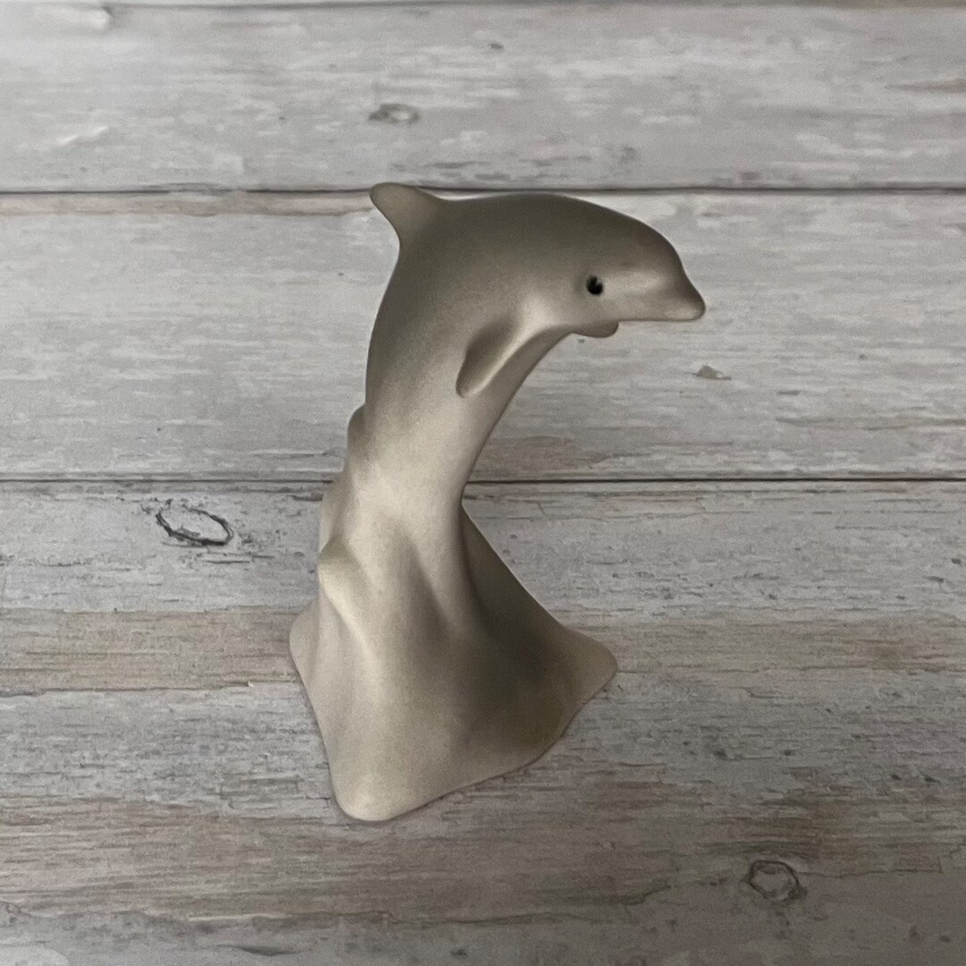 Highbank Porcelain M018 Leaping Baby Grey Dolphin - Etsy