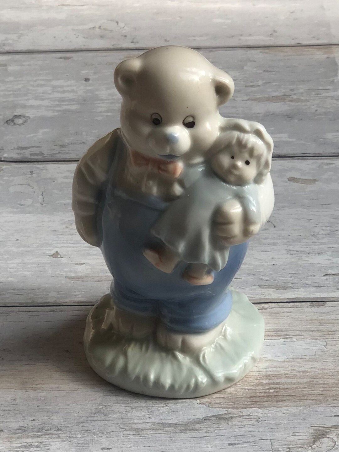 Jamestown China Blue and White Ceramic Figurine Chummy Bears Collection ...