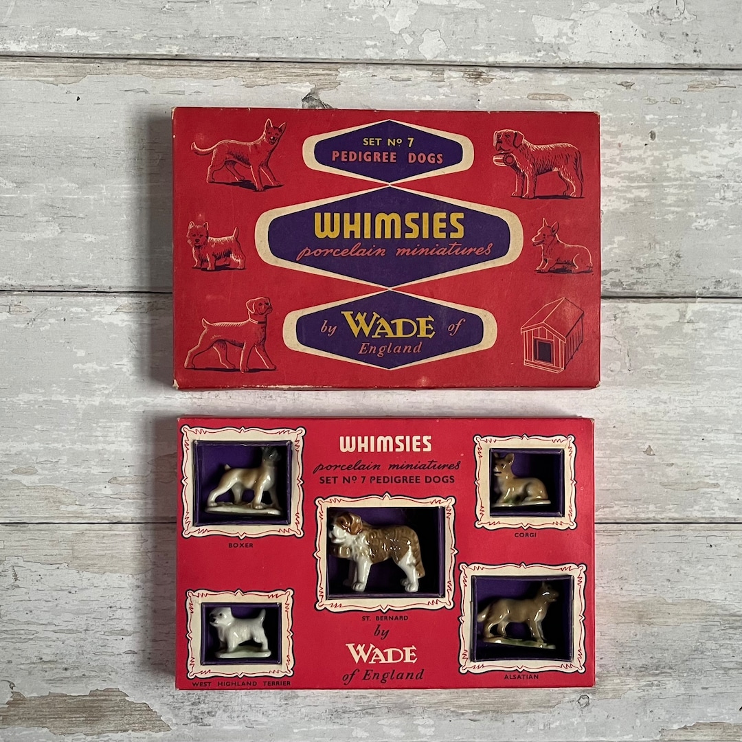 Wade Whimsies, Set Number 7, Complete Set Pedigree Dogs, Boxed - Etsy
