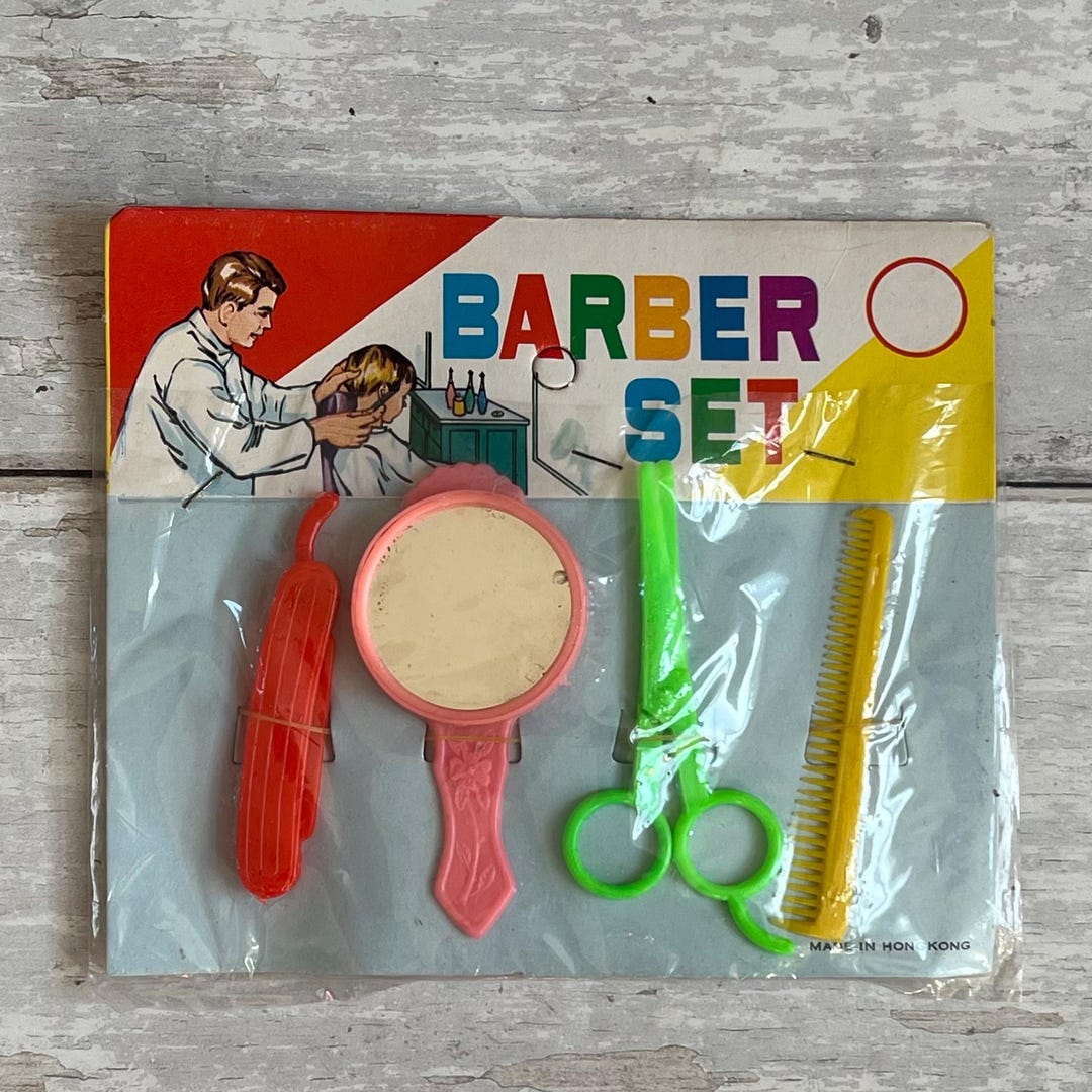 Rare Early 1960s Toy Barber Set - Etsy