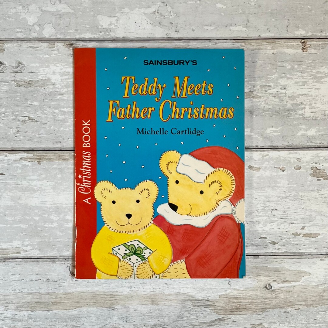 Teddy Meets Father Christmas by Michelle Cartlidge - Etsy
