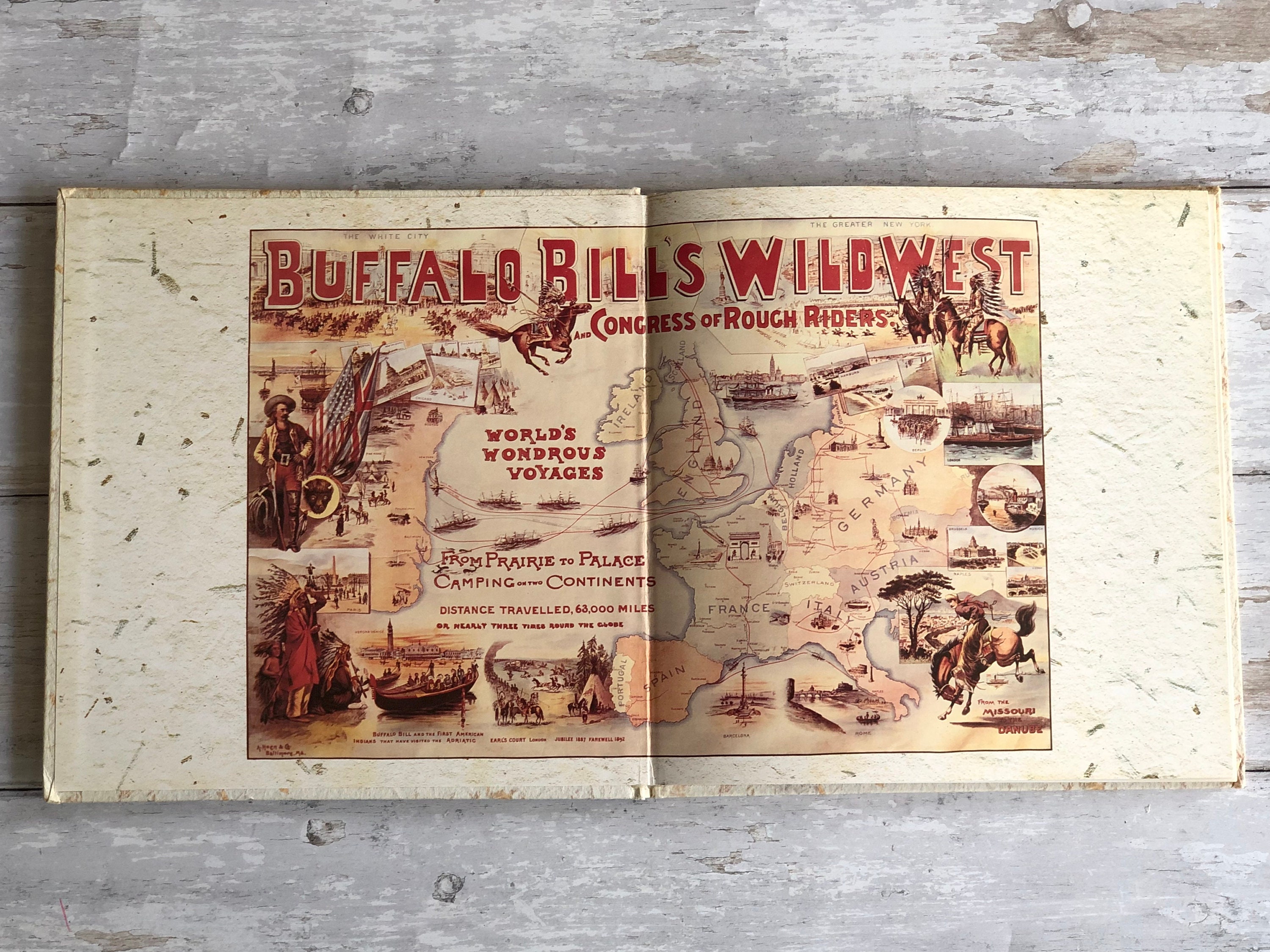 Disneyland Paris Buffalo Bill's Wild West American Show Livro de capa ...
