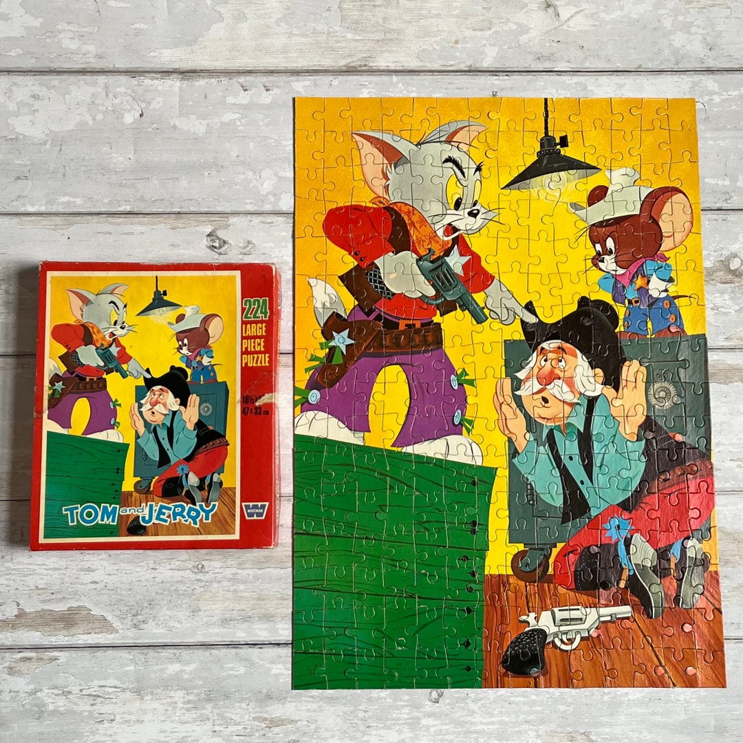 Tom and Jerry 1972 224 Piece Jigsaw Puzzle - Etsy