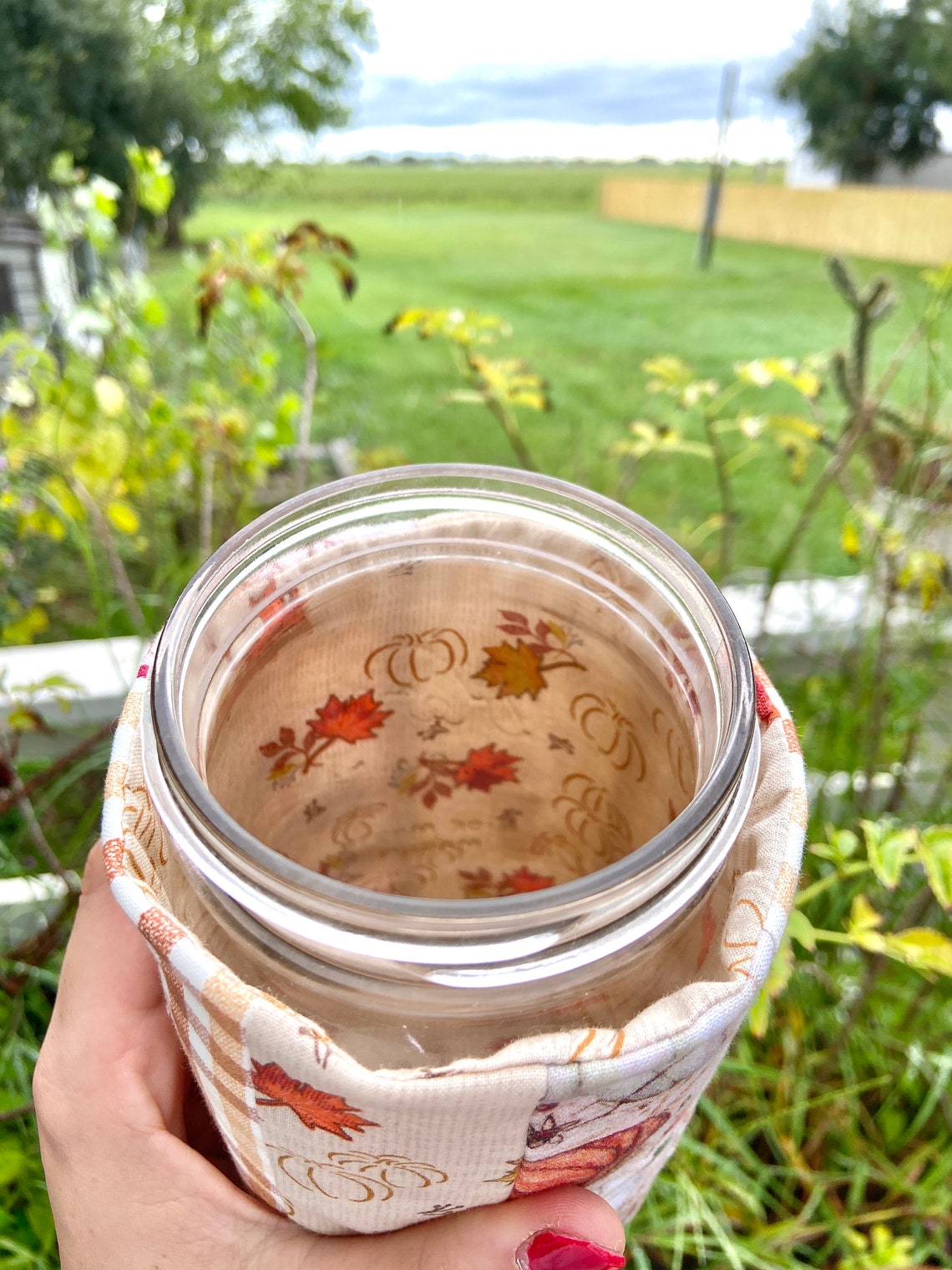 Mason Jar Cozy, Mason Jar Holder, Cottagecore Aesthetic, Vintage ...