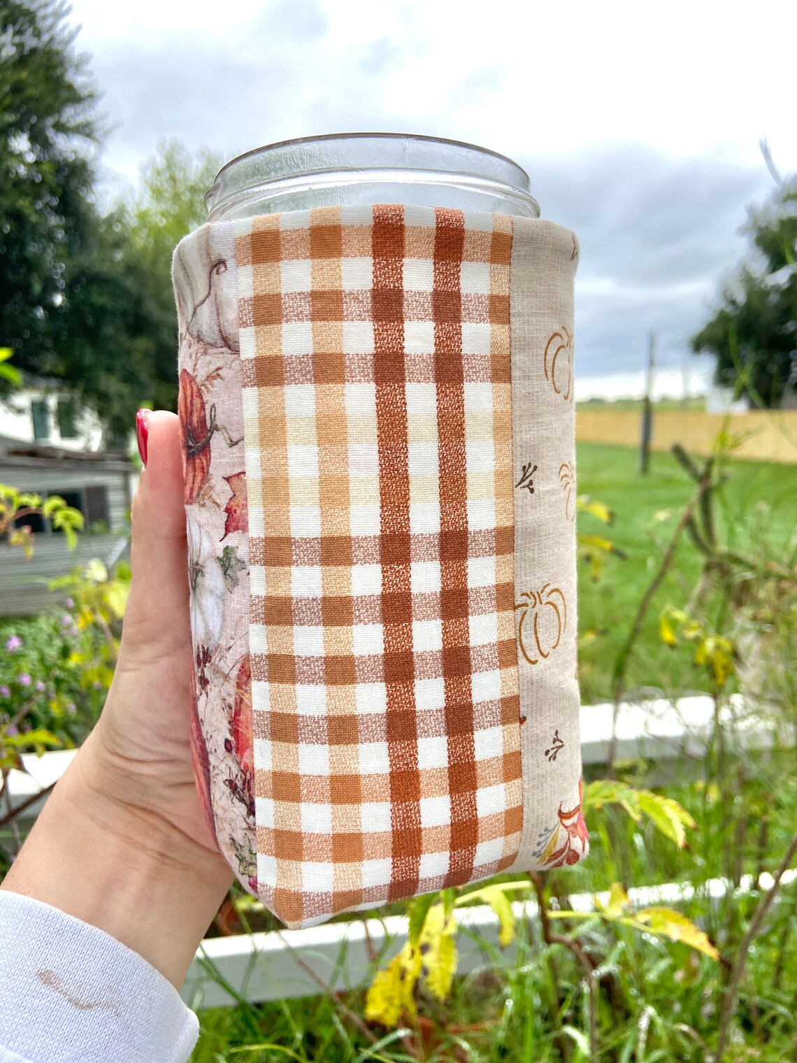 Mason Jar Cozy, Mason Jar Holder, Cottagecore Aesthetic, Vintage ...