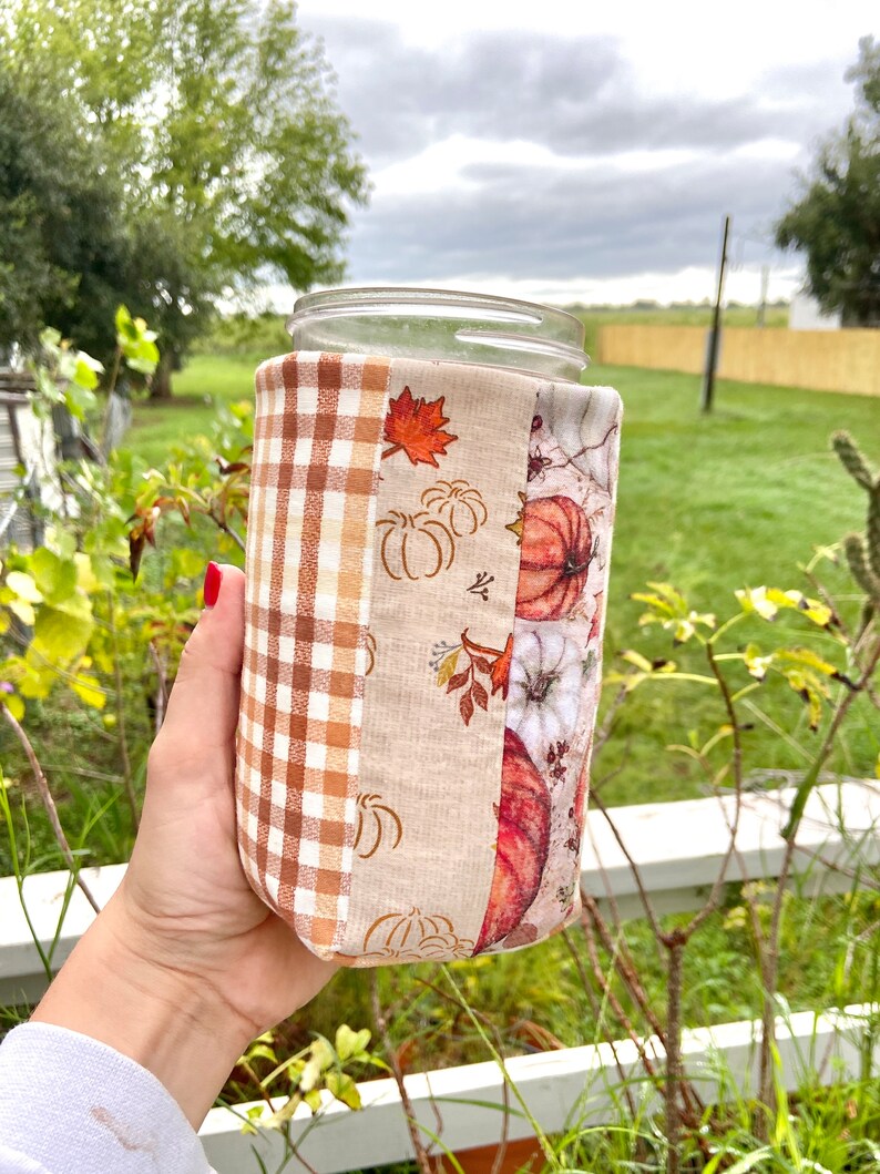 Mason Jar Cozy, Mason Jar Holder, Cottagecore Aesthetic, Vintage ...