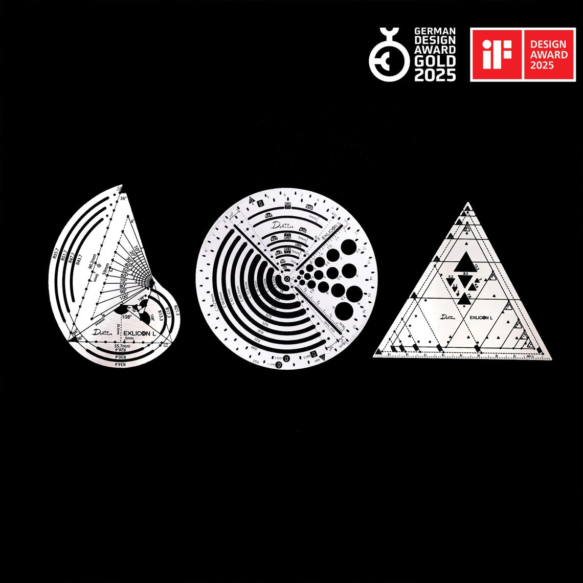 Exlicon L- Precision Golden Ratio Tools for Art and Geometry Suit in ...