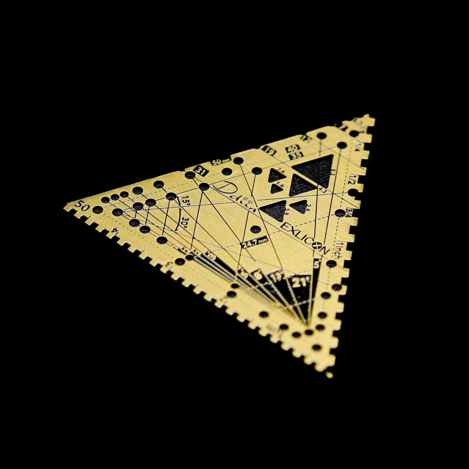 Mini Small Triangle Disc (brass) - Etsy