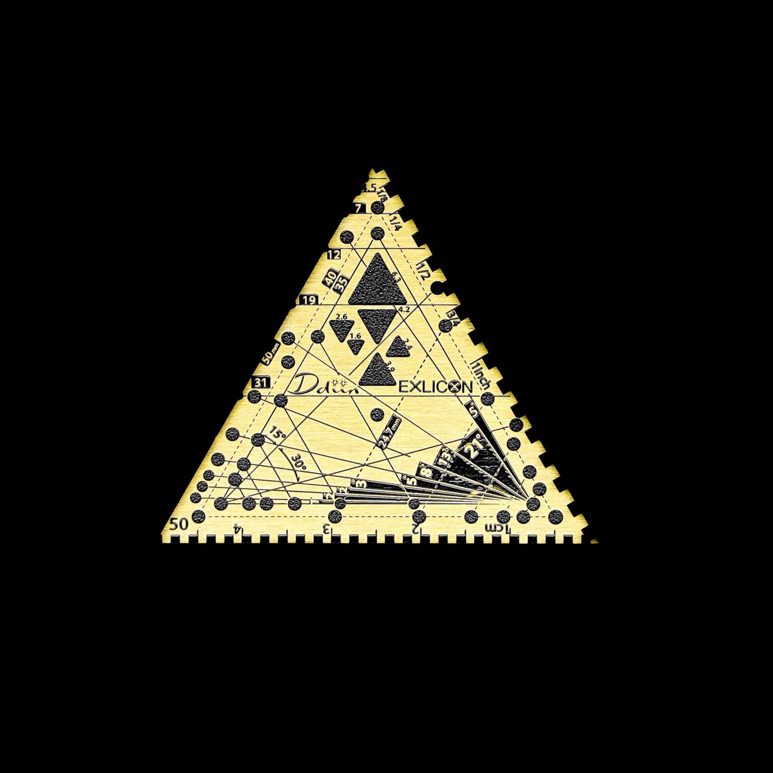 Mini Small Triangle Disc (brass) - Etsy