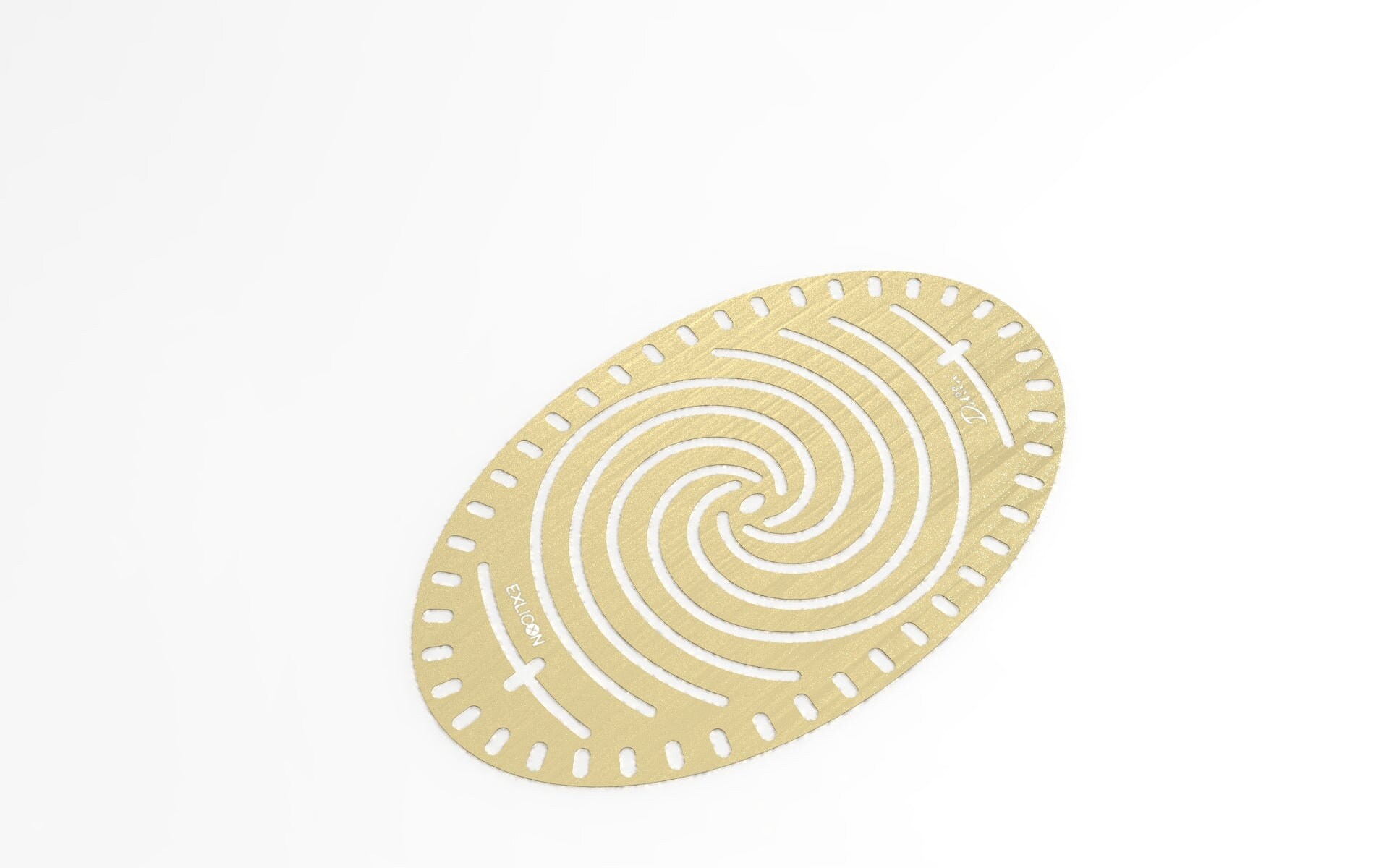 Mini Exlicon Oval Brass & Stainless Steel Disc Set - Etsy