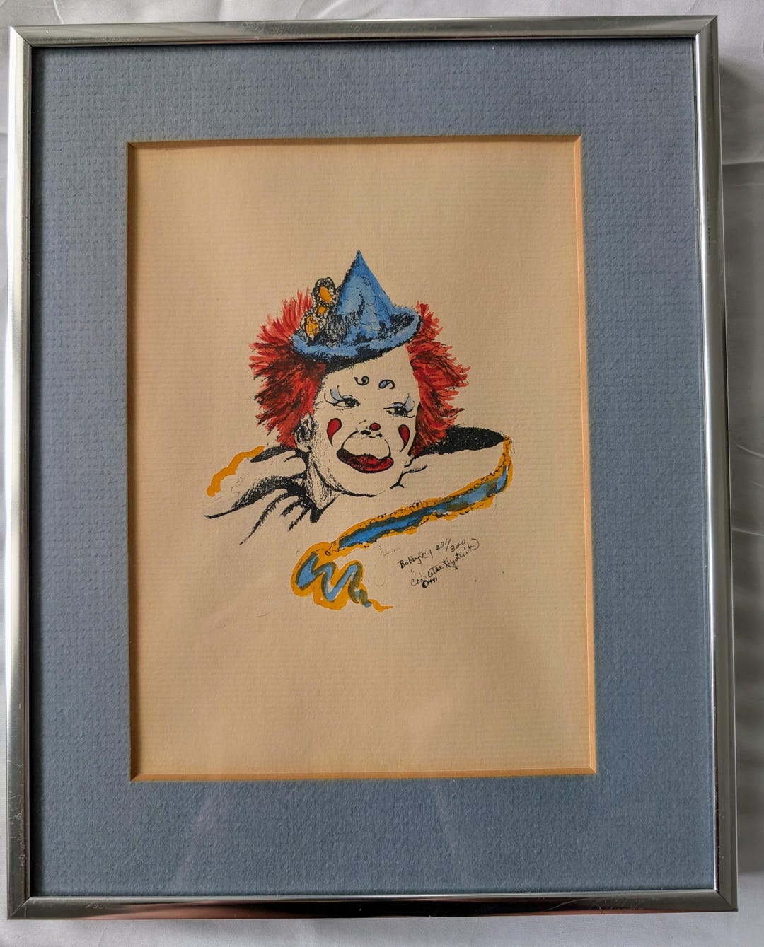 Bobby Clown Print by Charlotte Krystinik/ Happy Clown Picture - Etsy