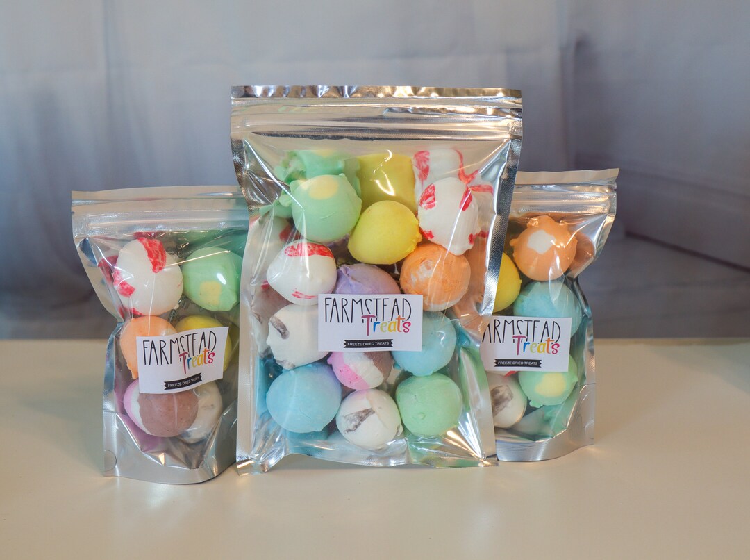 Seaside Puffs | Freeze Dried Salt Water Taffy – Farmstead Treats - Etsy