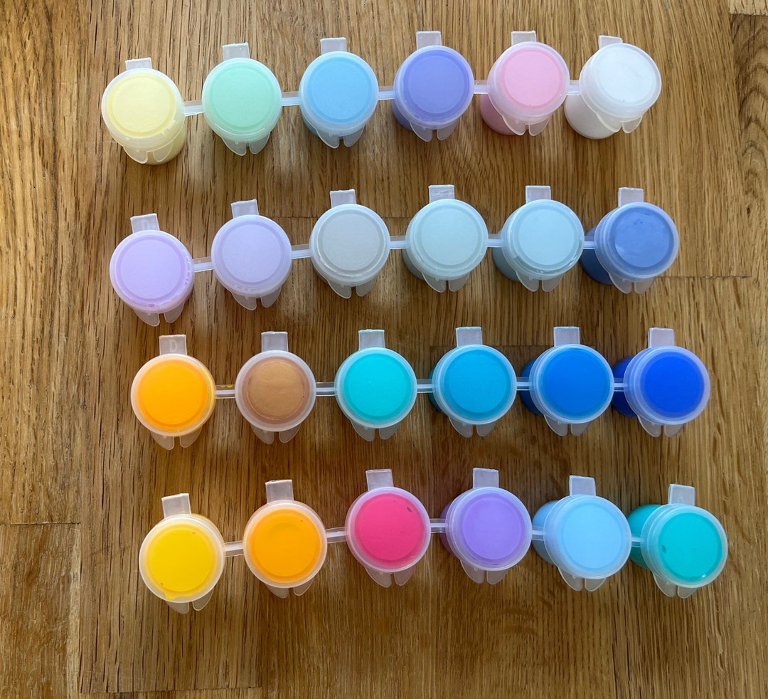 Colors for Dot Painting 6 X 5ml Paint Pots of Hand-mixed Acrylic Paint ...