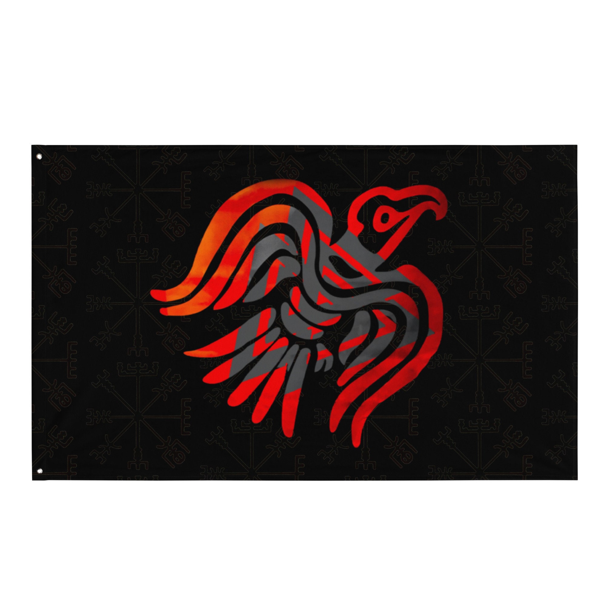 Valknut Raven Flag - Etsy