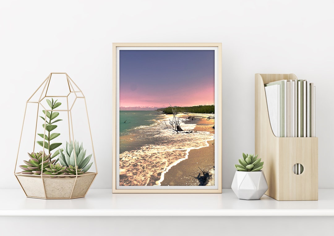 Florida Beach Digital Print | Bowman's Beach Sanibel | Ocean Waves ...