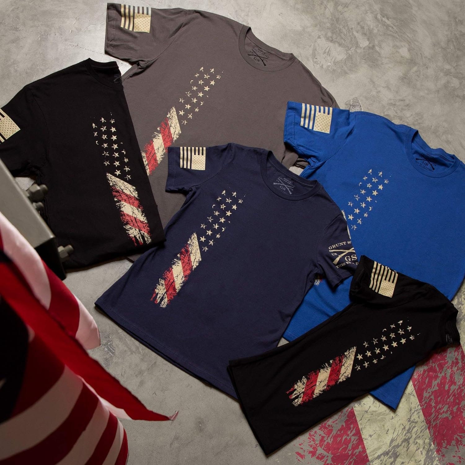 Grunt Style Patriotic Men's Crew Neck T-shirt - Etsy