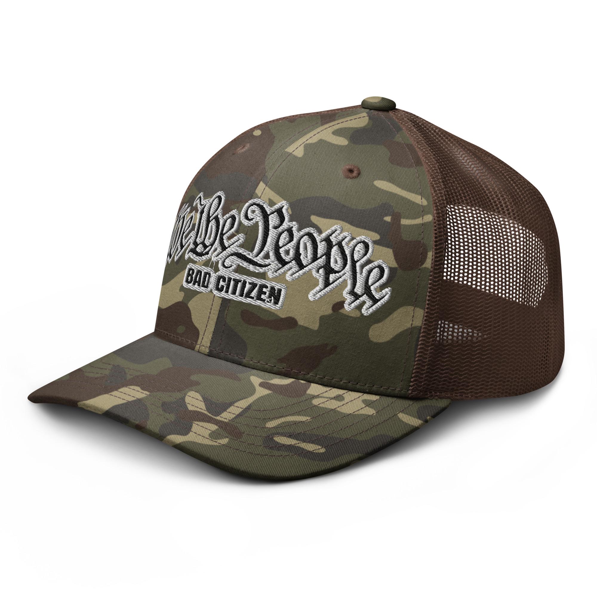 We the People | Bad Citizen | Camo Trucker Hat - Etsy