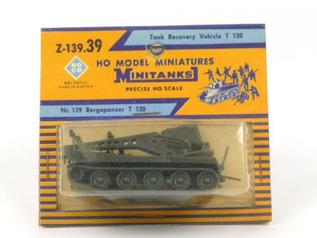 Roco HO Model Miniatures Minitanks HO Scale Z-139 T120 Tank Recovery ...