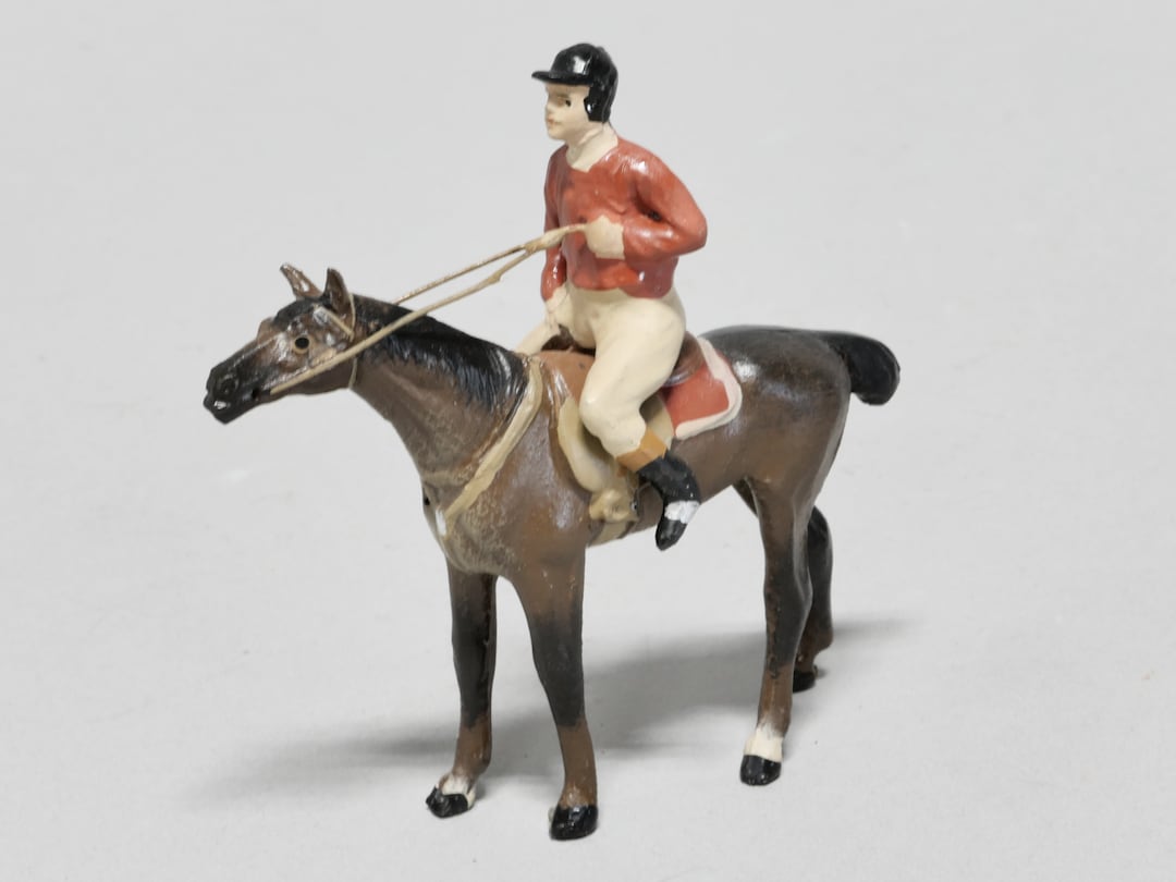 Heyde Germany Polo Mounted Jockey Vintage Lead Figure - Etsy