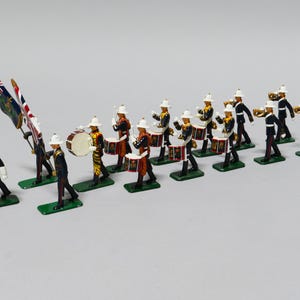 Historical Toy Soldier Royal Marine Marching Band 14 Piece Set - Etsy