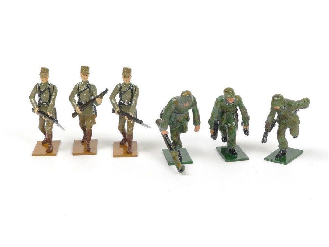 Fusilier Miniatures World War II German Infantry Toy Soldiers 6 Pieces ...