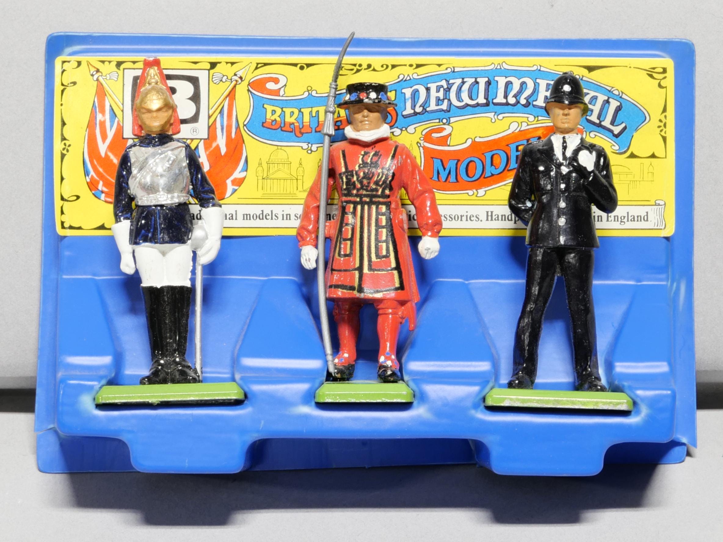 Vintage Historical Wbritain 7224 Counter Pack New Metal Models 3 Figure ...