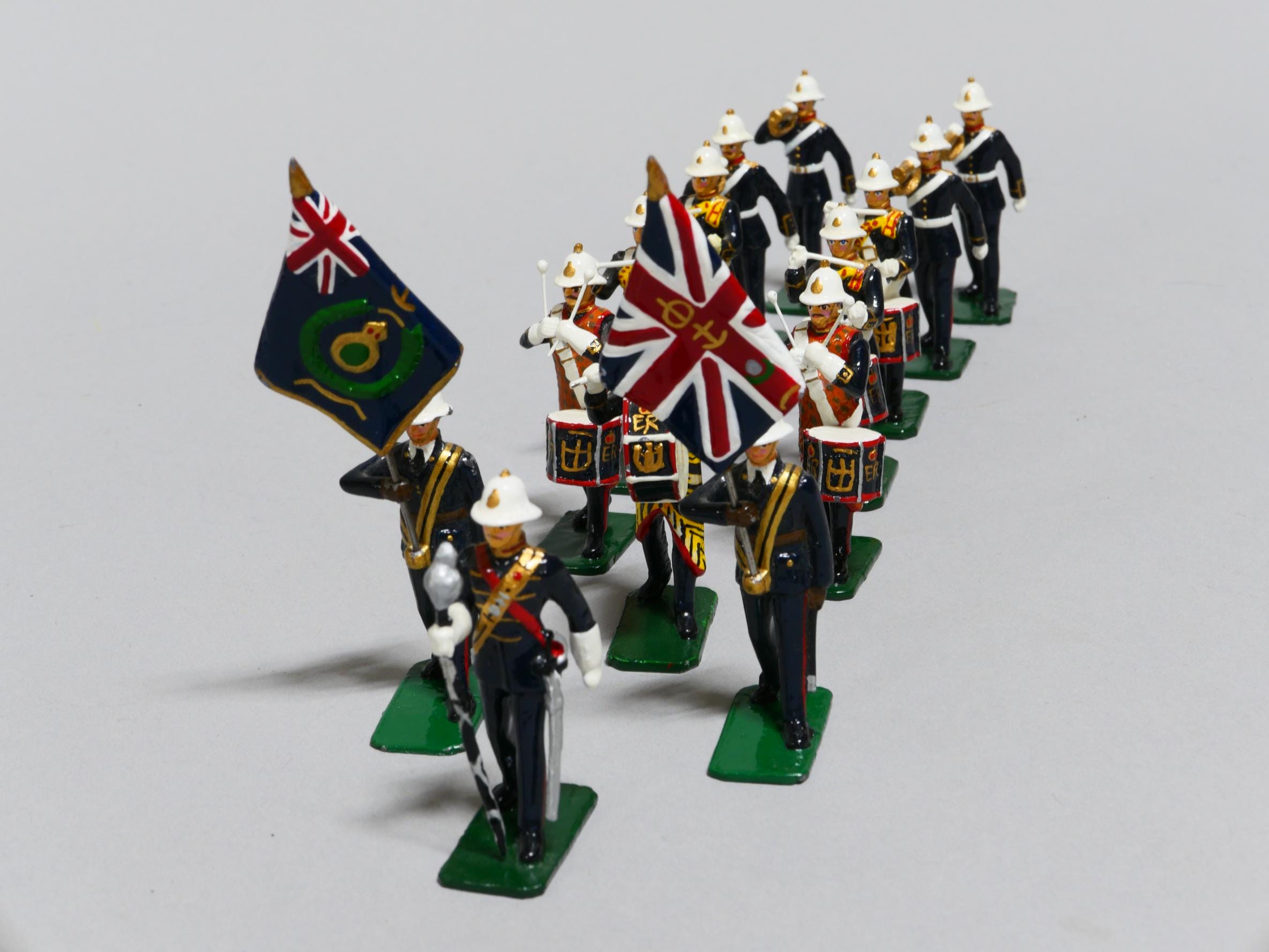 Historical Toy Soldier Royal Marine Marching Band 14 Piece Set - Etsy