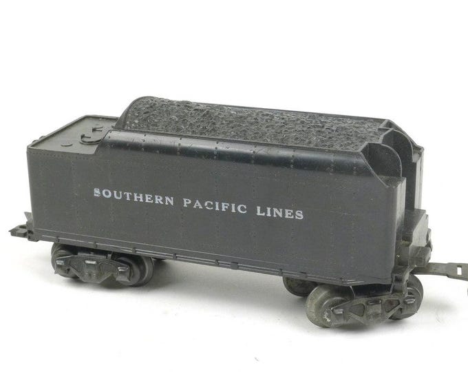 Marx Trains 1951 Tender Southern Pacific Lines 8 Wheel Plastic Black O ...