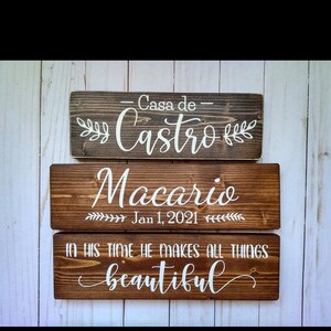 Custom Home Decor Sign Rustic Wood Sign Custom Decor - Etsy