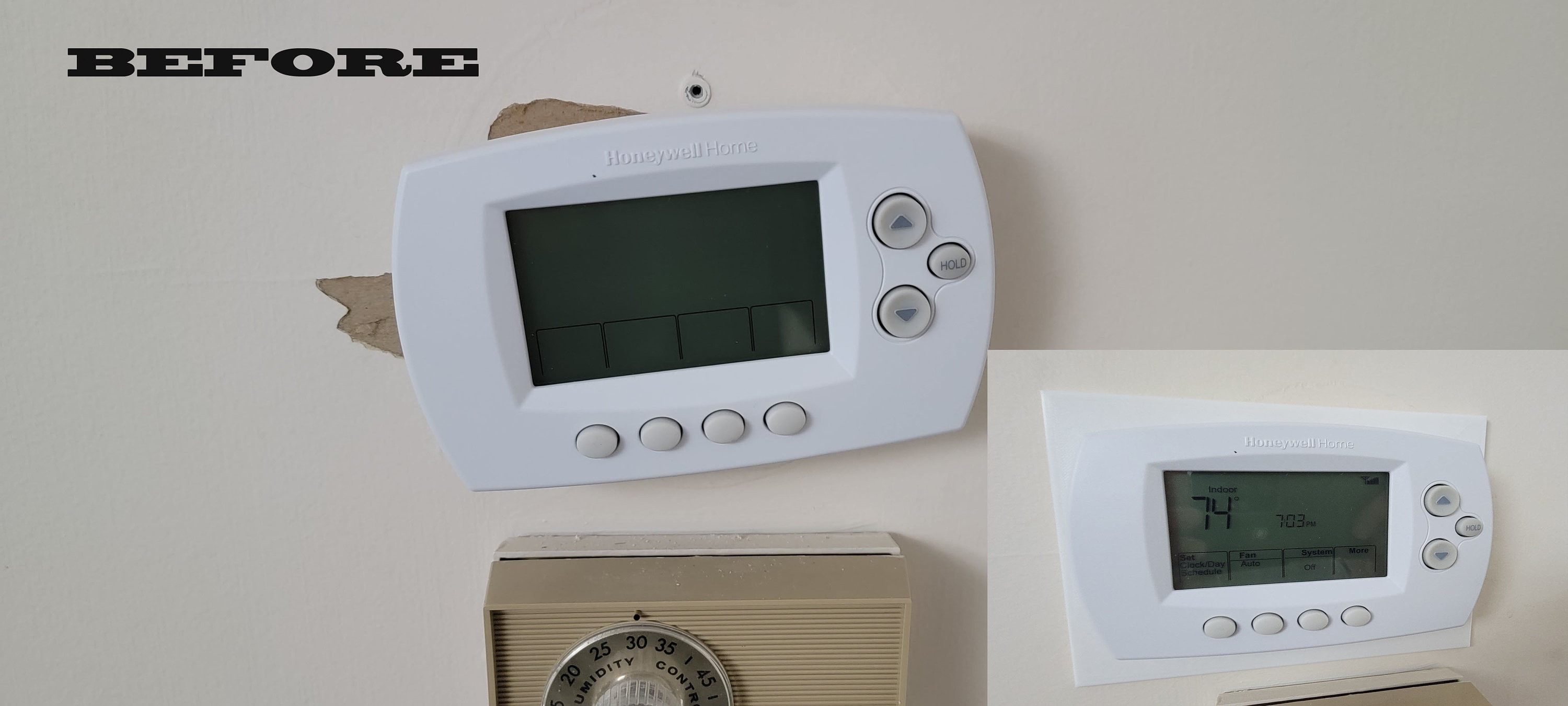 Universal Thermostat Wall Plate, Backplate 3D Printed - Etsy