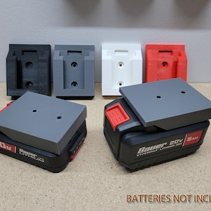 2x BAUER 20v Battery Mount Holder 3D Printed - Etsy
