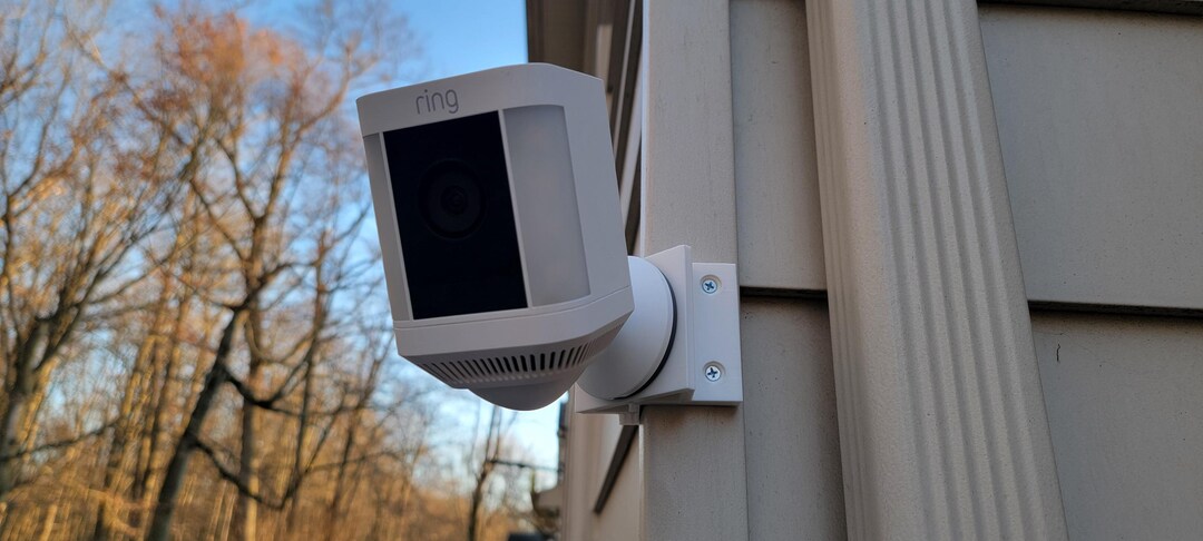 Ring Spotlight Camera Plus Corner Bracket - Vinyl Siding Mount - Solar ...