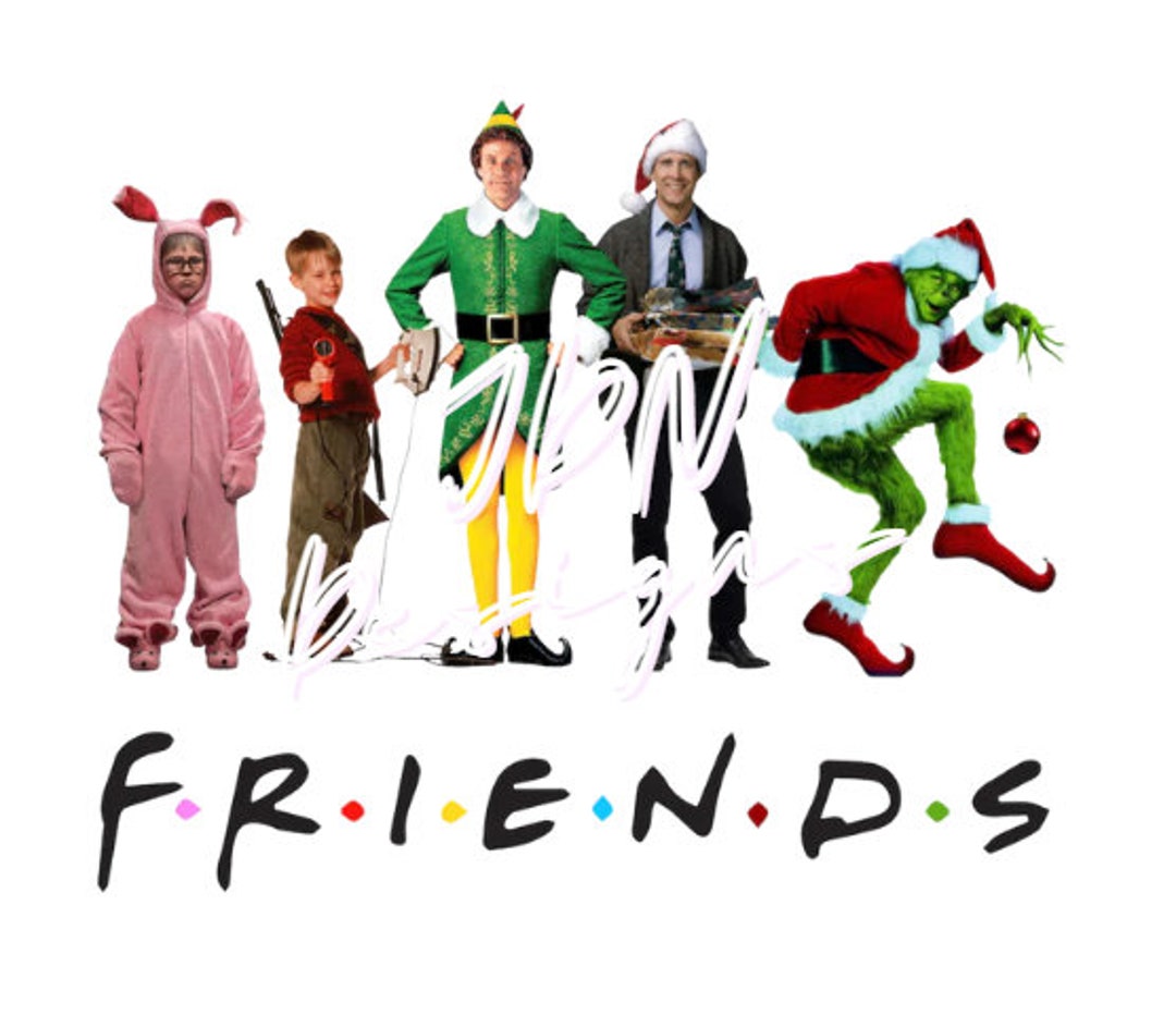 Christmas Friends Dtf Christmas DTF Friends DTF Ready to - Etsy