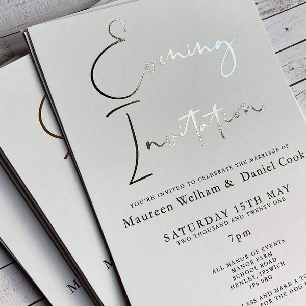 Evening Invite - Etsy UK