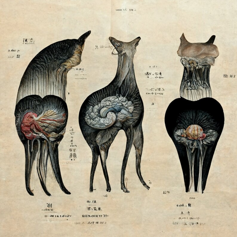 Anatomy of All Creatures - Etsy