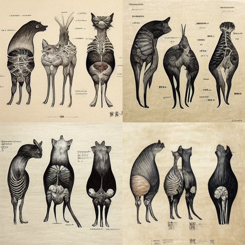 Anatomy of All Creatures - Etsy