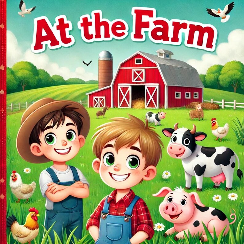 At the Farm – Printable Early Reader Book | Autism-friendly - Etsy