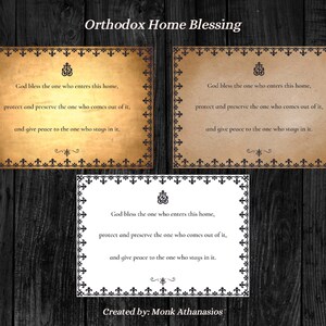 Orthodox Home Blessing – Wall Print, Protection & Wisdom Verses ...