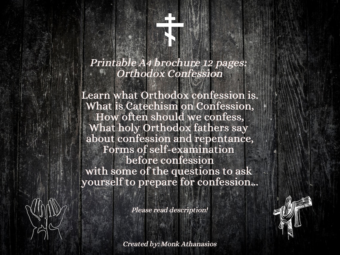 Orthodox Confession Orthodox Daily Life Orthodox Confession Guide ...