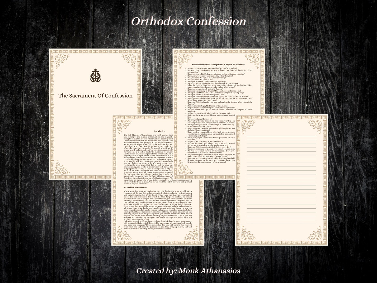 Orthodox Confession Orthodox Daily Life Orthodox Confession Guide ...