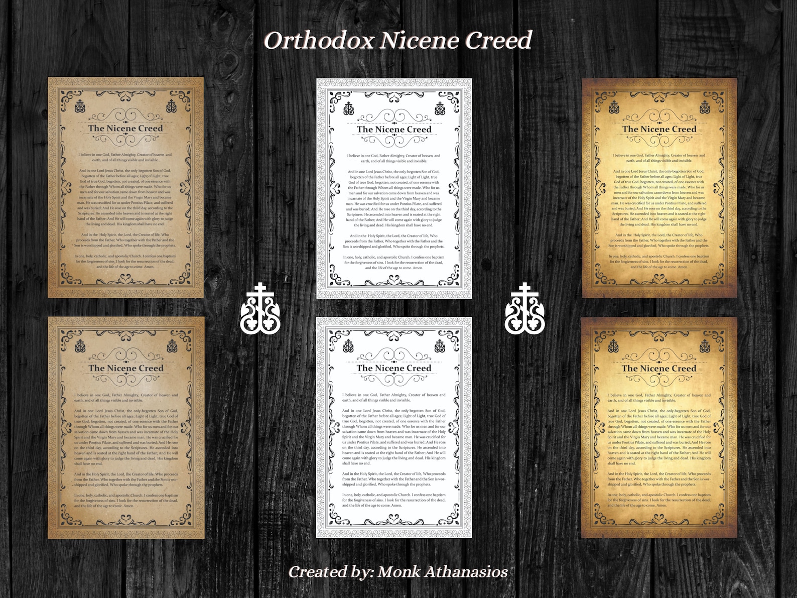 Orthodox Creed Nicene Creed Orthodox Symbol of Faith - Etsy