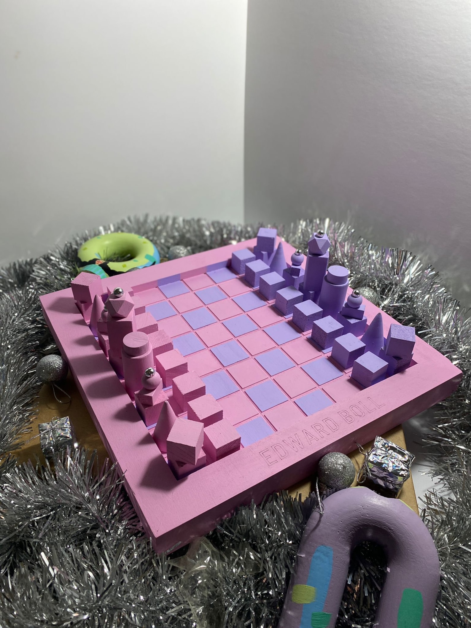 Barbie Unique Design Chess Set Handmade, Minimalist Style, Pastel ...