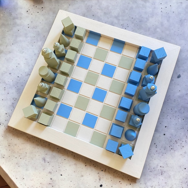 Ceramic Chess Set - Etsy