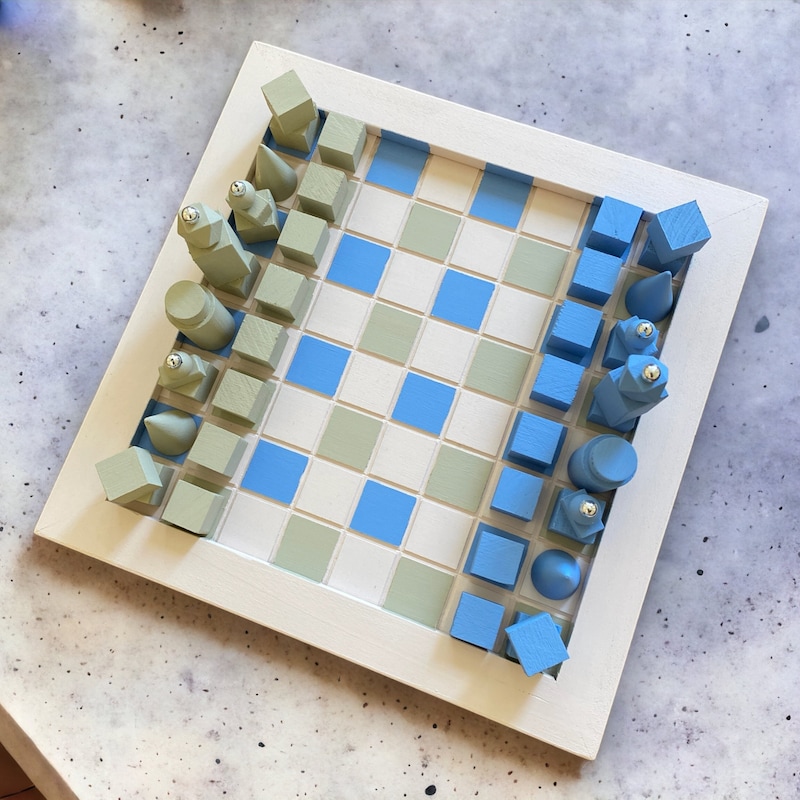 Ceramic Chess Set - Etsy