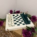 Wooden Unique Design Chess Set - Handmade, Minimalist Style, Pastel ...