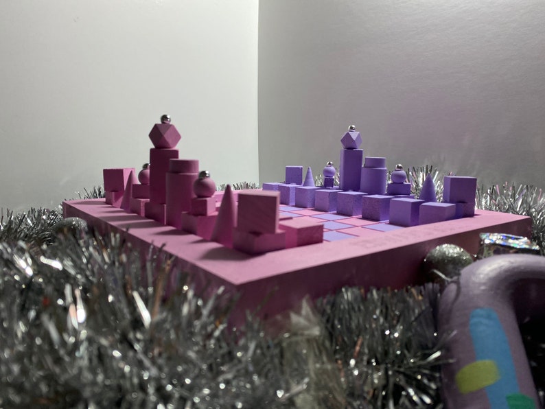Barbie Unique Design Chess Set Handmade, Minimalist Style, Pastel ...