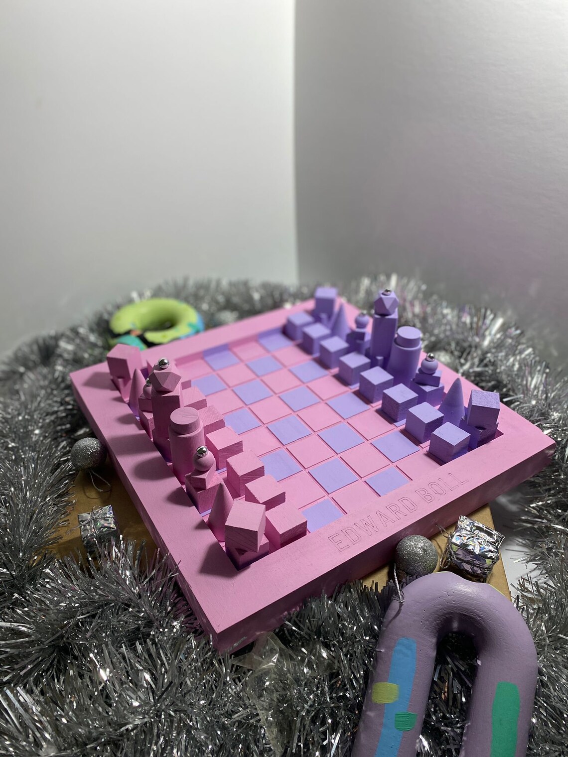 Barbie Unique Design Chess Set Handmade, Minimalist Style, Pastel ...