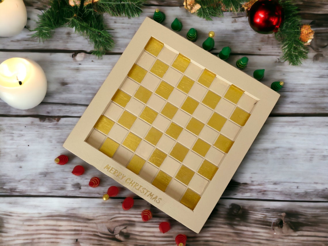 Personalized Wooden Chess Set | Handmade Christmas Gift and Decoration ...