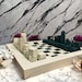 Wooden Unique Design Chess Set - Handmade, Minimalist Style, Pastel ...